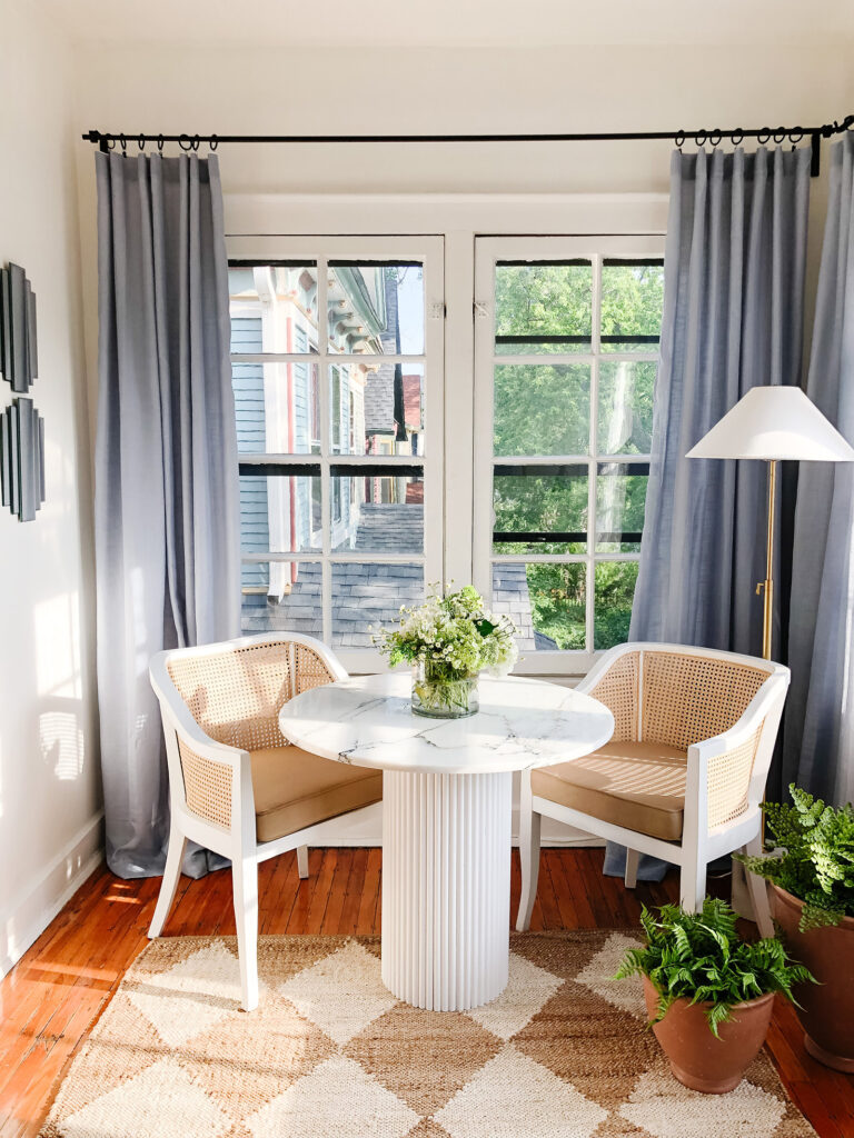 Room Reveal: Apartment Sunroom Office - A Hewitt Home